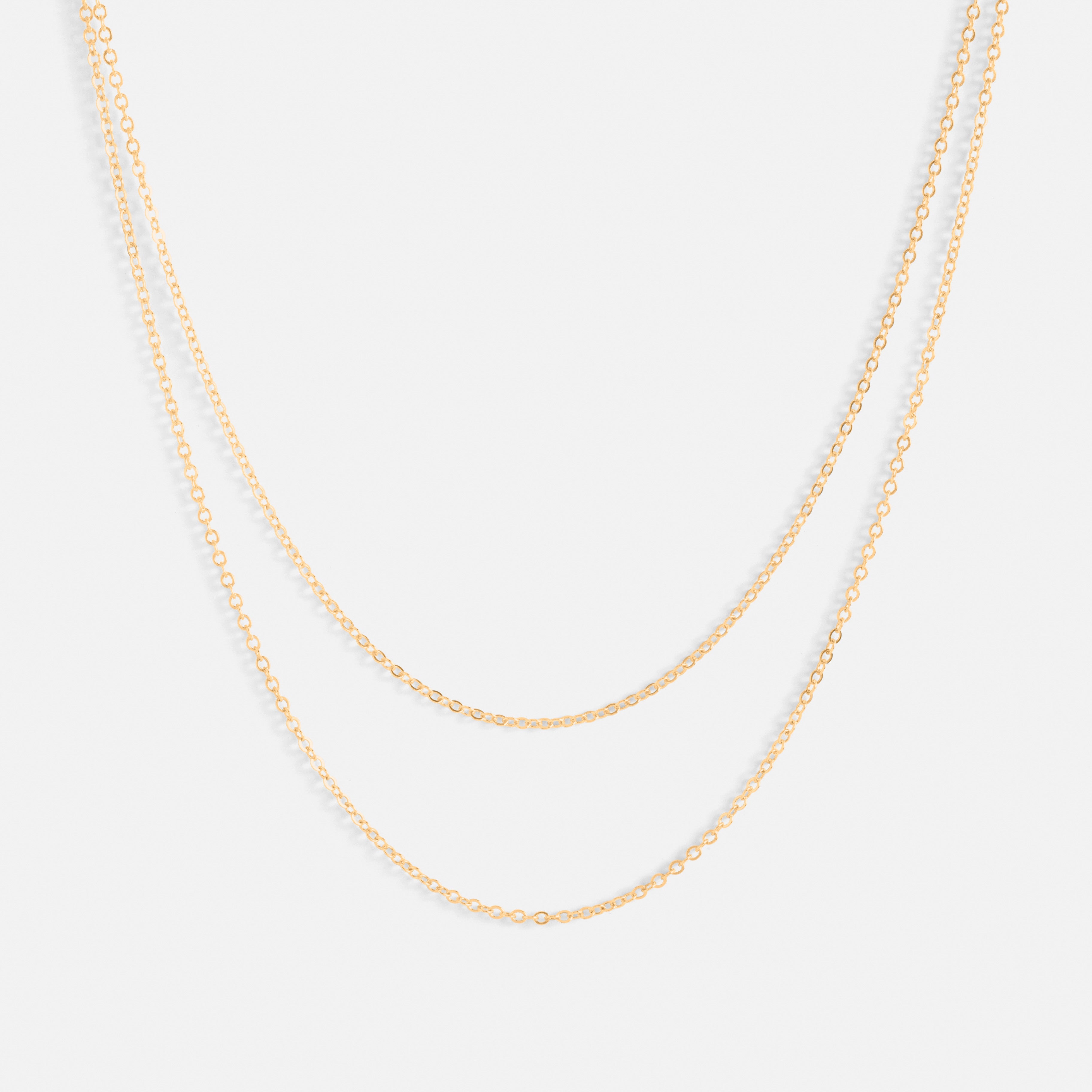 Layered Cable Chain Necklace – SIXTY STAX